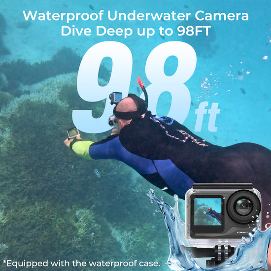ICEFOX i7 4K60FPS Action Camera: Waterproof, EIS, Dual Battery, App Control