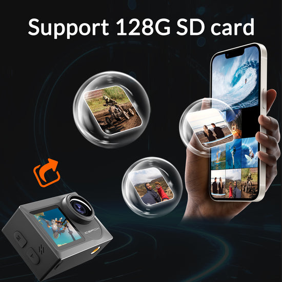 ICEFOX 4K Action Camera – Waterproof, 60FPS, EIS, WiFi & App Control