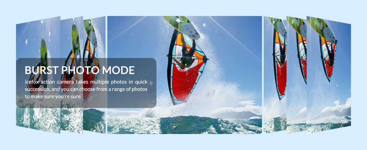 ICEFOX 4K Action Camera for Cycling, Swimming & Diving – 60FPS, 20MP